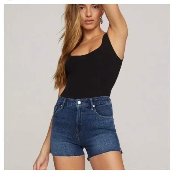 Good American | Shorts | Good American Cutoff Denim Shorts Sz 829 ...